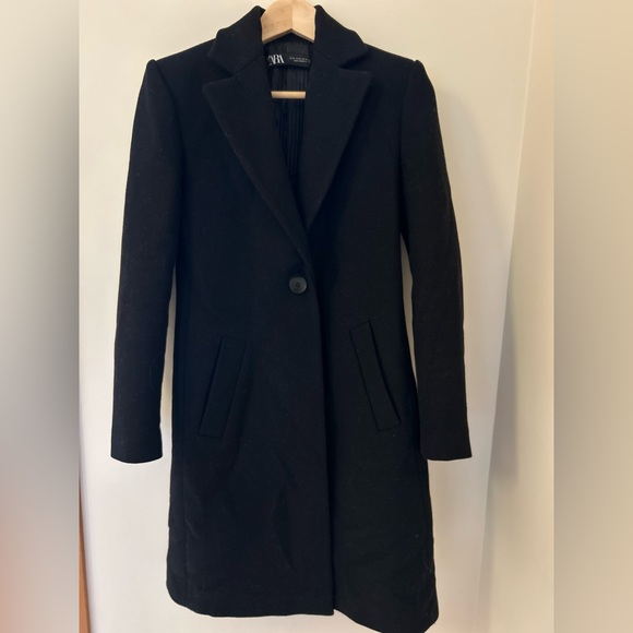 Zara | Jackets & Coats | Zara Wool Blend Taylored Coat | Poshmark